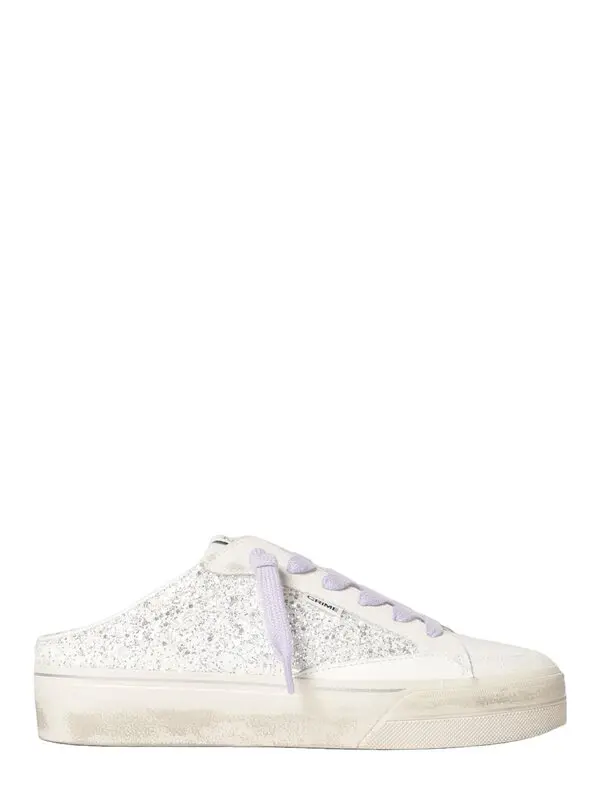 CRIME LONDON Glitter Sneakers - Silver