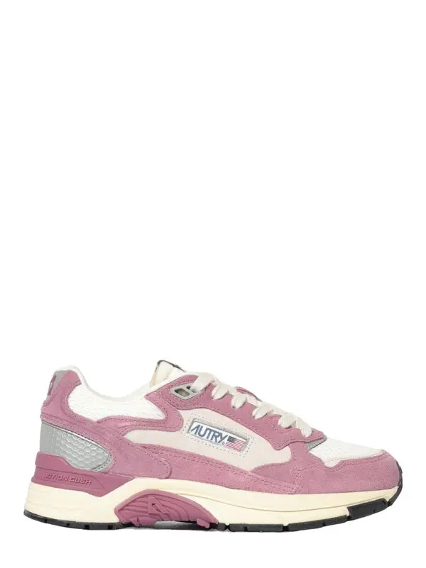 AUTRY Hyperway Mesh And Suede Low Top Sneakers - Violet