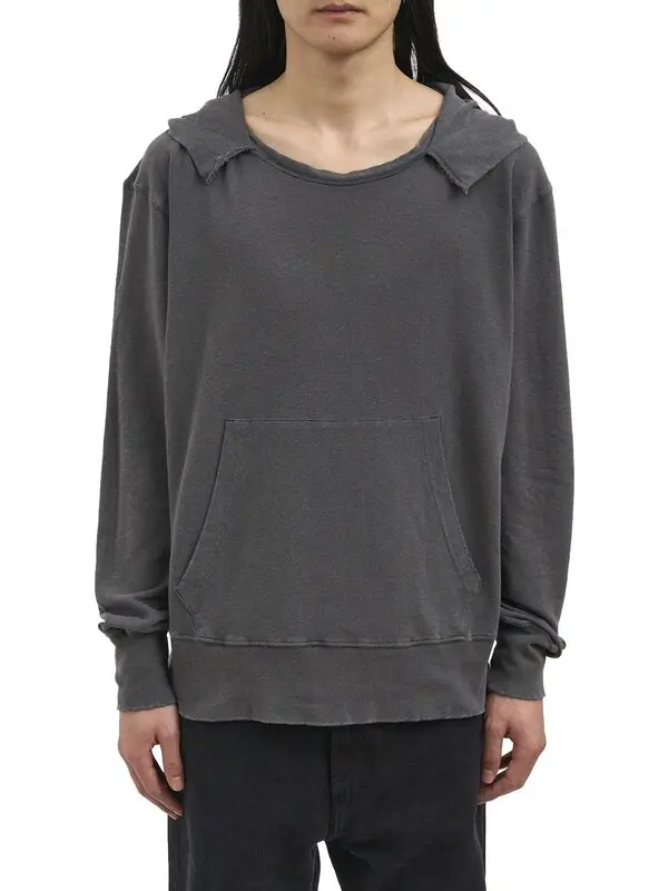 Our Legacy Cotton And Linen Blend Hoodie - Black