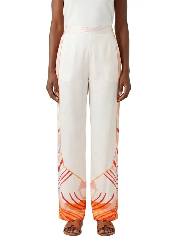Raquel Diniz Printed Silk Palazzo Trousers - Multicolor