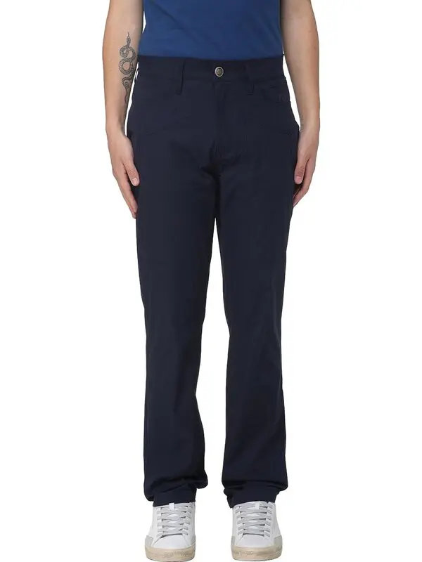 JECKERSON Slim Fit Gabardine Trousers - Blue