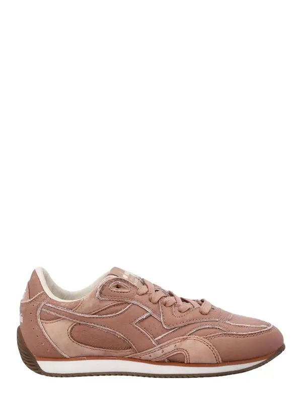 DIADORA Equipe Leather Lace-up Sneakers - Brown