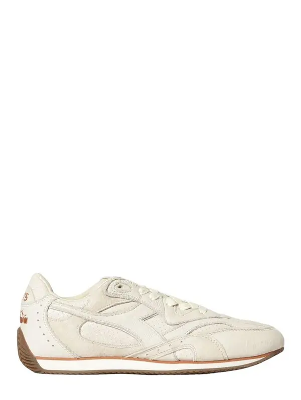 DIADORA Equipe Leather Lace-up Sneakers - Ivory