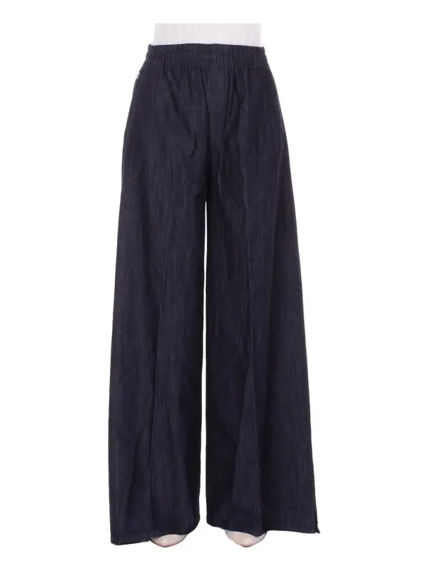 DONDUP Palazzo Cotton Trousers - Blue