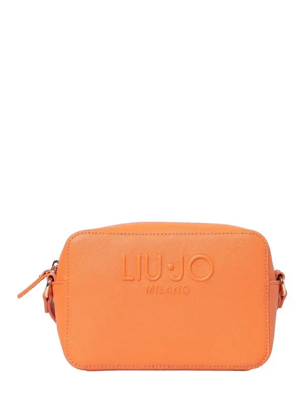 Liu Jo Saffiano Faux Leather Mini Crossbody Bag - Orange
