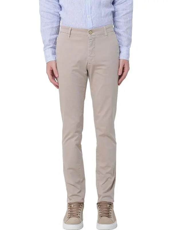JECKERSON Chino Trousers In Stretch Cotton - Beige