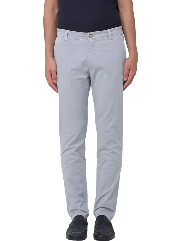 JECKERSON Chino Trousers In Stretch Cotton - Grey