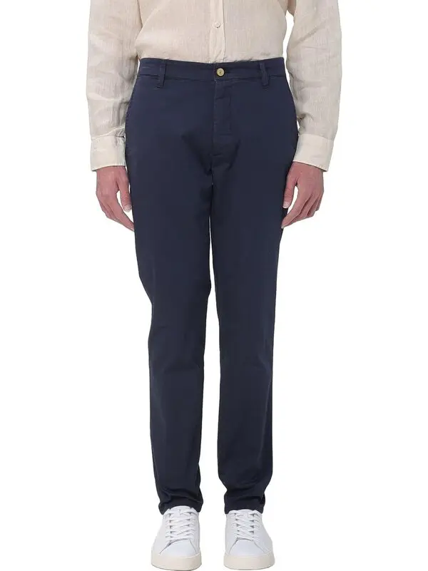 JECKERSON Chino Trousers In Stretch Cotton - Navy