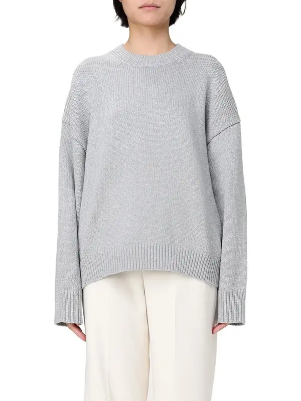 Theory Ribbed Knit Pullover - Grey
