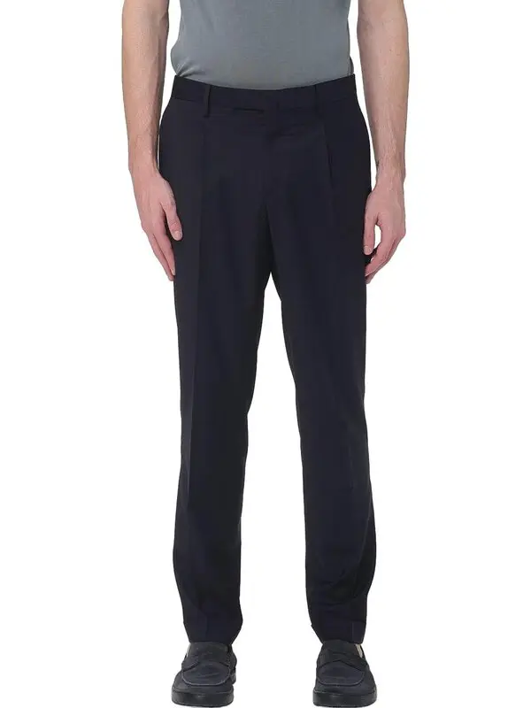 BRIGLIA 1949 Tailored Stretch Cotton Trousers - Black