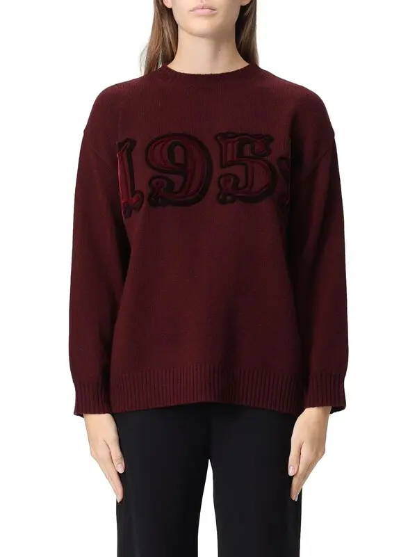 Max Mara 1951 Wool & Cashmere Crewneck Sweater - Cherry
