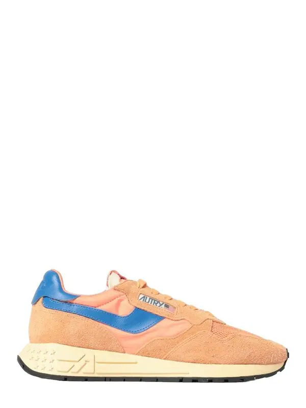 AUTRY Suede And Nylon Sneakers - Orange