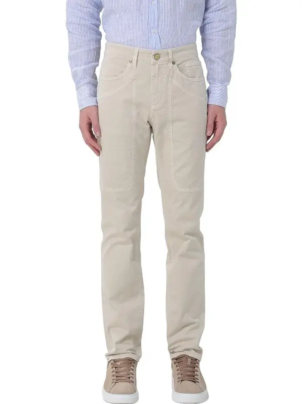 JECKERSON John Slim Fit Trousers In Stretch Cotton - Beige