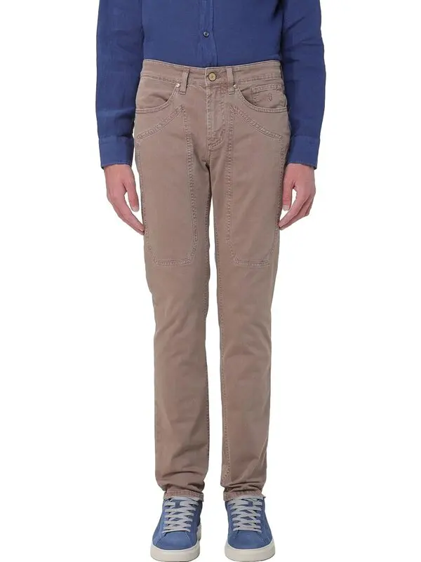 JECKERSON John Slim Fit Trousers In Stretch Cotton - Brown