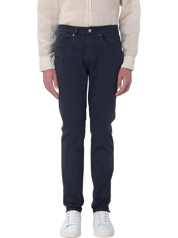 JECKERSON John Slim Fit Trousers In Stretch Cotton - Navy