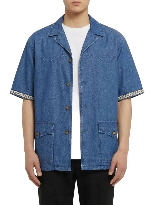 Valentino Garavani Cotton Casual Shirt - Blue