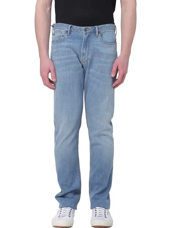 Emporio Armani Slim Fit Stretch Denim Jeans - Gnawed Blue