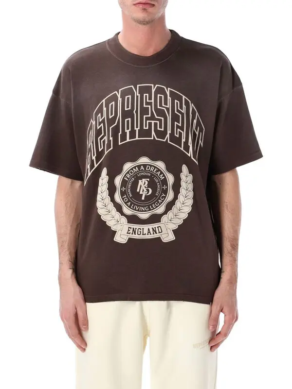 REPRESENT Cotton Crew-neck T-shirt - Black 1