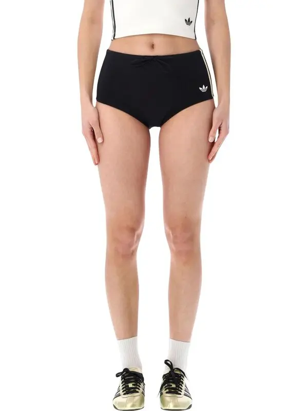 ADIDAS ORIGINALS Culotte Shorts In Recycled Cotton Blend - Black