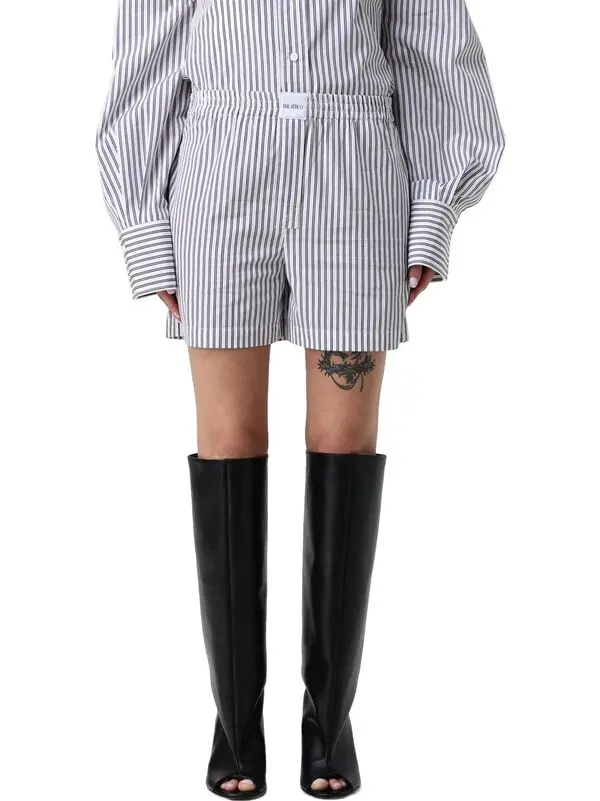 Attico Striped Tailored Shorts - Multicolor