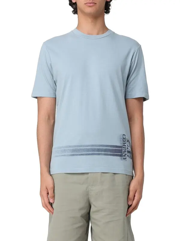 C.P. COMPANY Cotton T-shirt With Logo - Grey