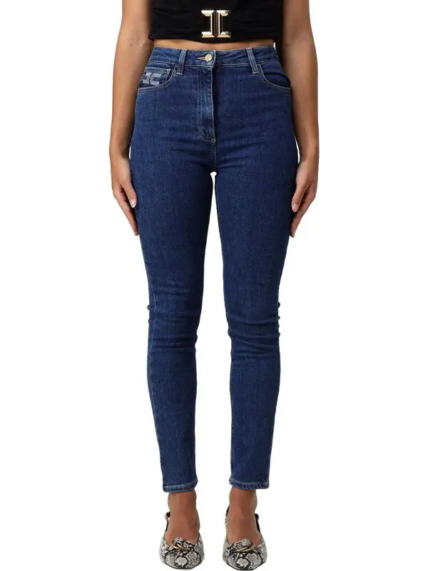 Elisabetta Franchi High Rise Skinny Jeans - Denim