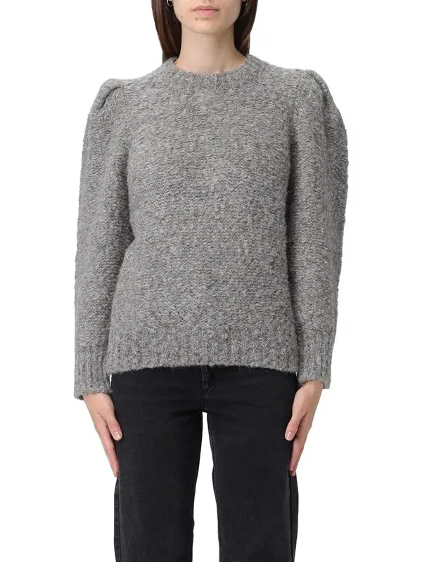 Isabel Marant Étoile Crew Neck Puff Sleeve Knit - Grey