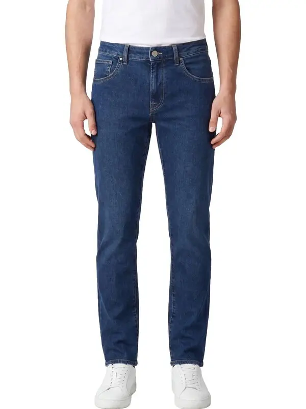 PT TORINO Skinny Fit Jeans In Stretch Cotton And Silk - Denim