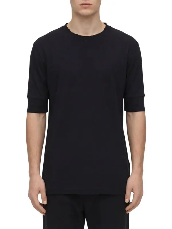 THOM KROM Cotton Blend T-shirt - Black