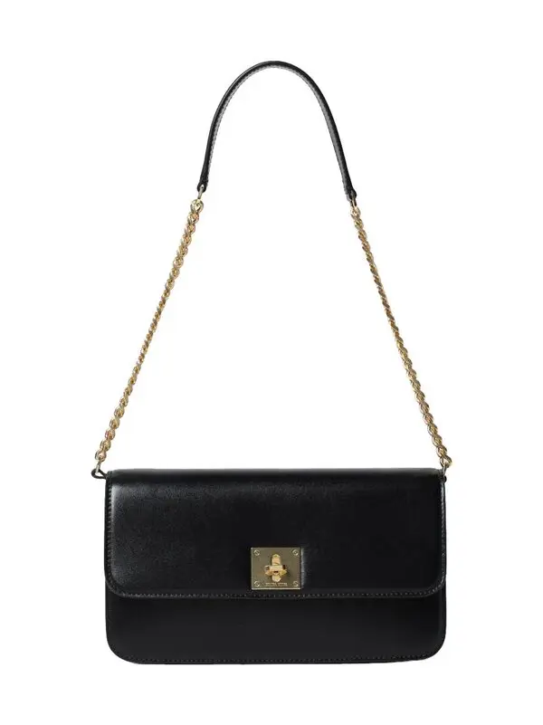 GOLDEN GOOSE Mini Bag With Gold Tone Turn Lock - Black