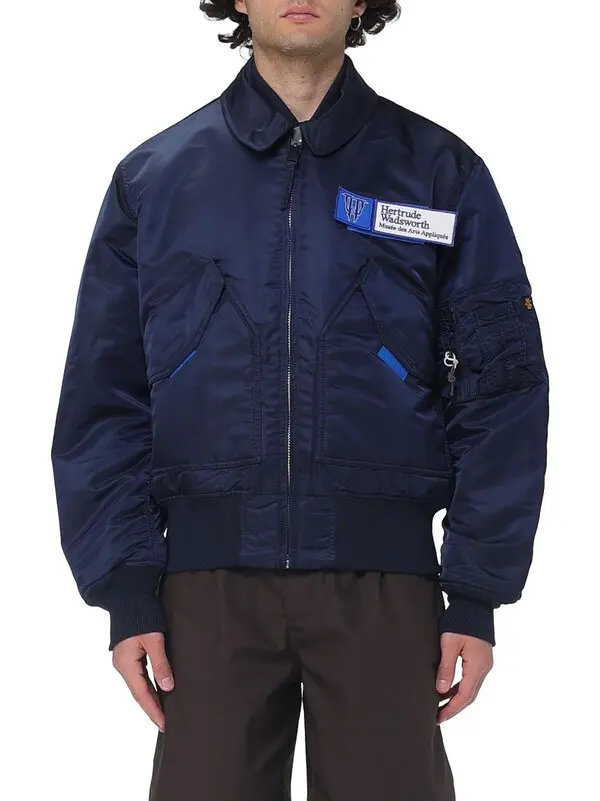 GR10K Nylon Bomber Jacket - Blue