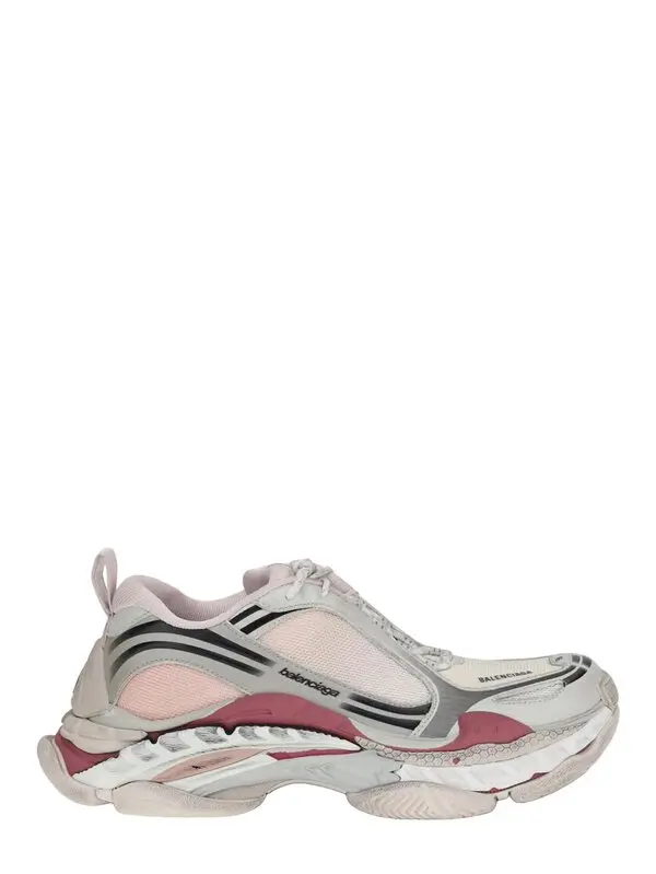 Balenciaga Mesh And Rubber Triple S.2 Sneakers - Violet