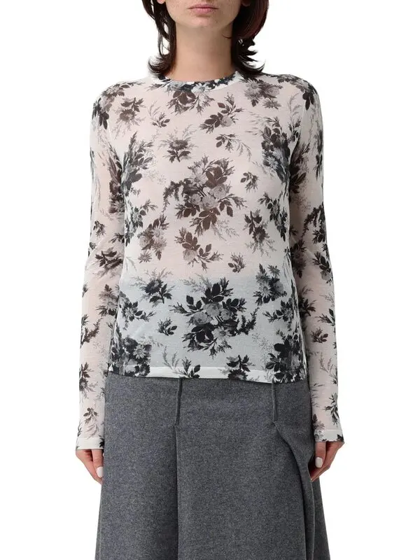 Liviana Conti Floral Long Sleeve Top - Multicolor