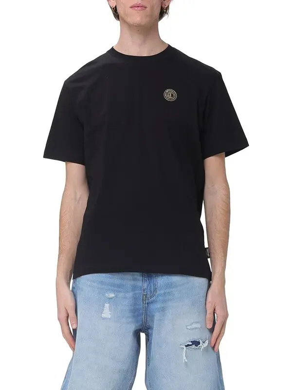 Just Cavalli Cotton T-shirt With Logo - Black