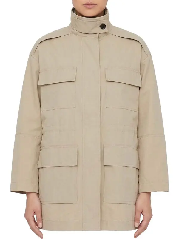 Brunello Cucinelli Cotton Blend Parka Jacket - Sand