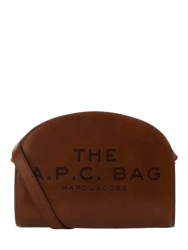A.p.c. X Marc Jacobs Demi Lune Leather Shoulder Bag - Hazel