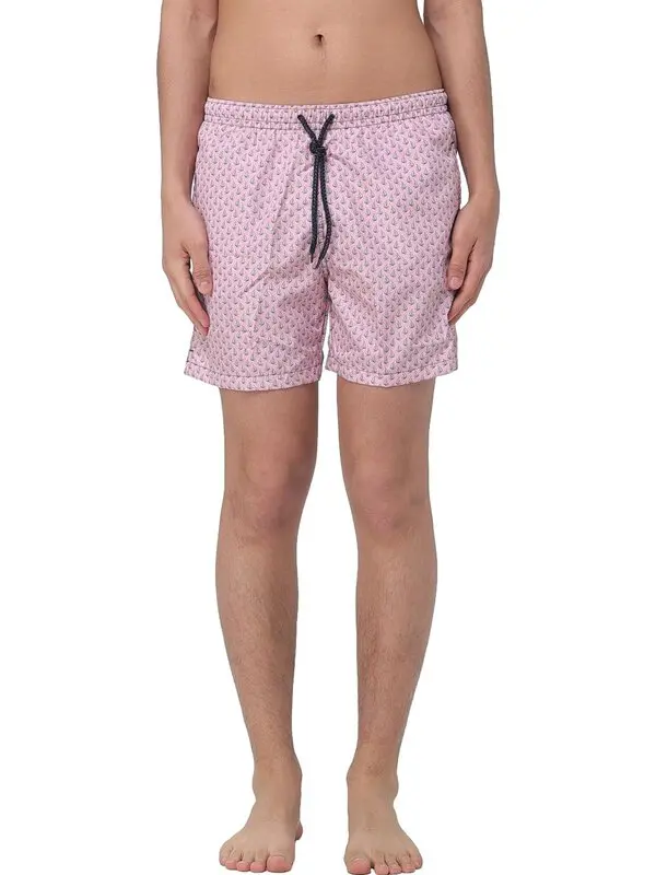 DRUMOHR Printed Polyester Swim Shorts - Black
