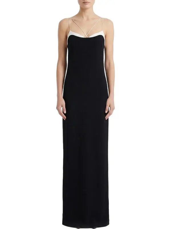 TOM FORD Stretch Silk Maxi Slip Dress - Black