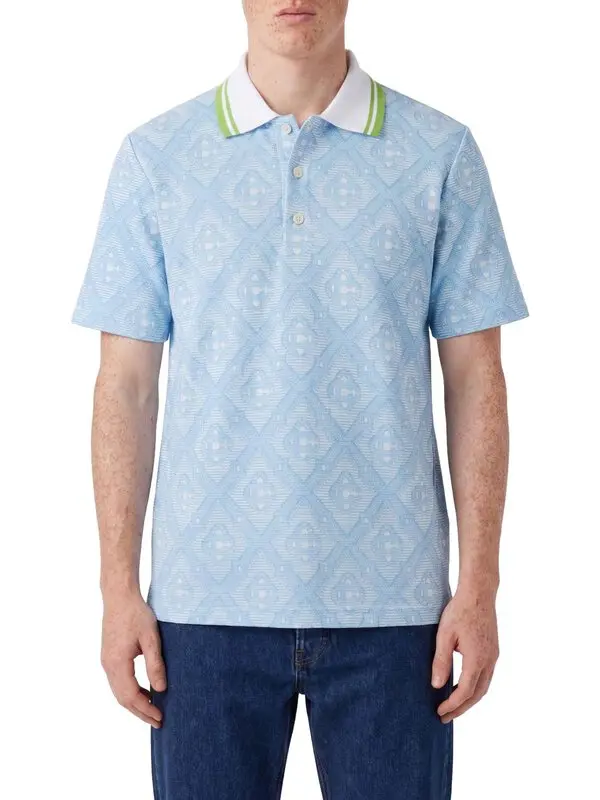 Casablanca Polo Shirt Colour - Blue
