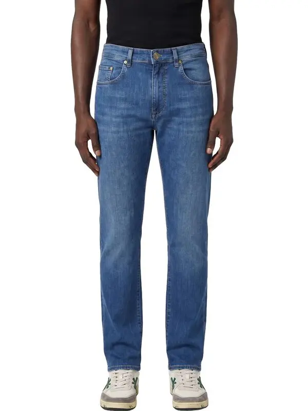 Incotex Slim Fit Cotton Denim Jeans - Blue