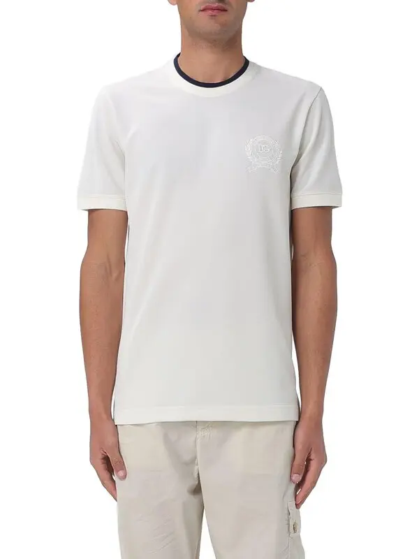 Dolce & Gabbana Technical Piqué T-shirt - White