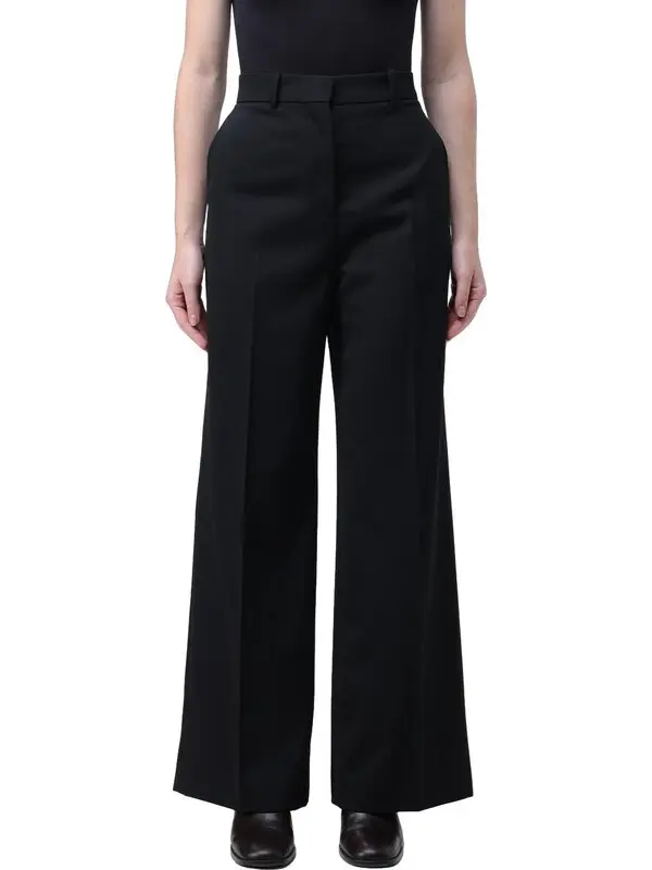 LANVIN Wide Leg Tailored Trousers - Black