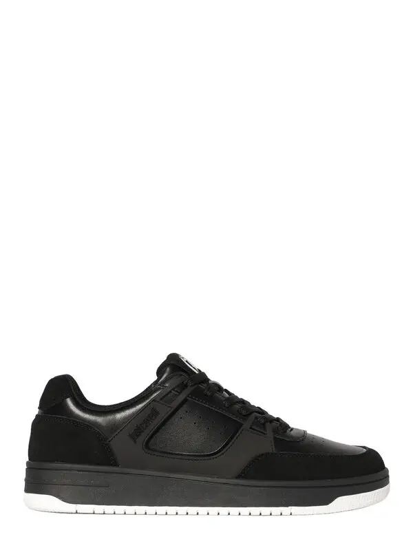 Just Cavalli Two-tone Leather Sneakers - Black