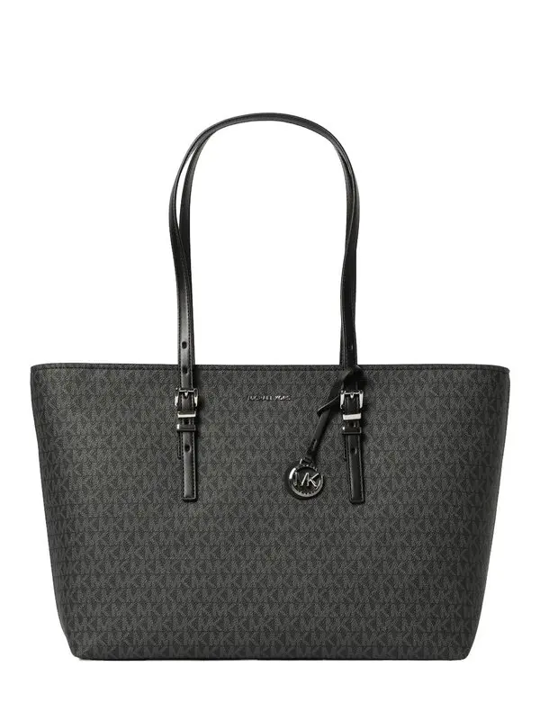 Michael Kors Quinn Monogram Tote - Black
