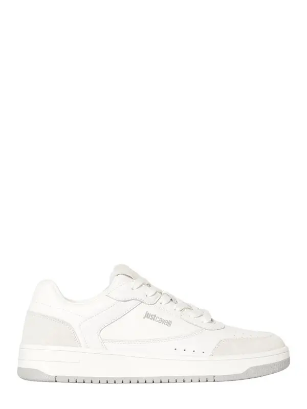 Just Cavalli Leather Sneakers - White