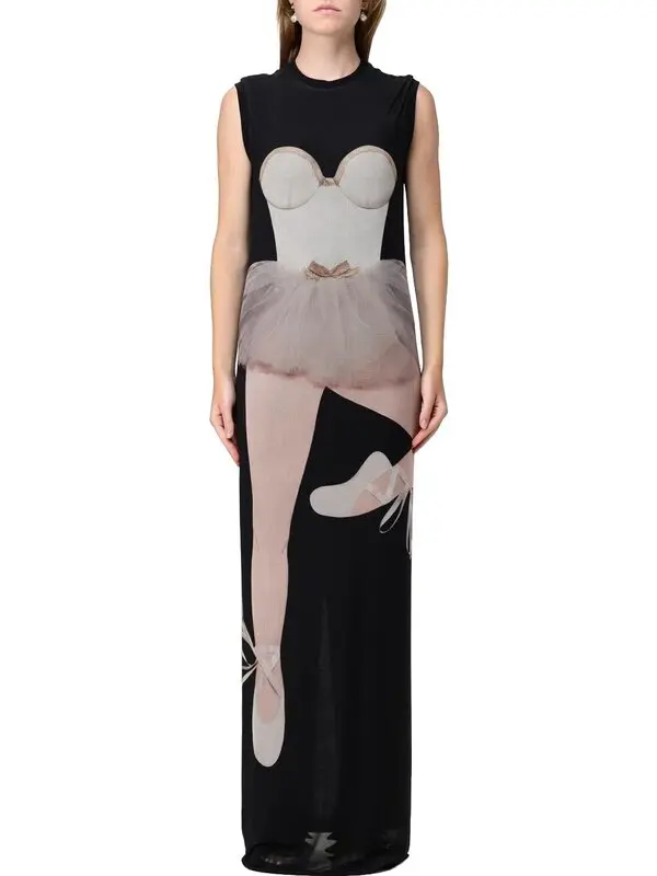 Moschino Sleeveless Maxi Dress - Black