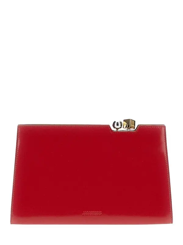 Jacquemus Le Salon Leather Pouch - Red
