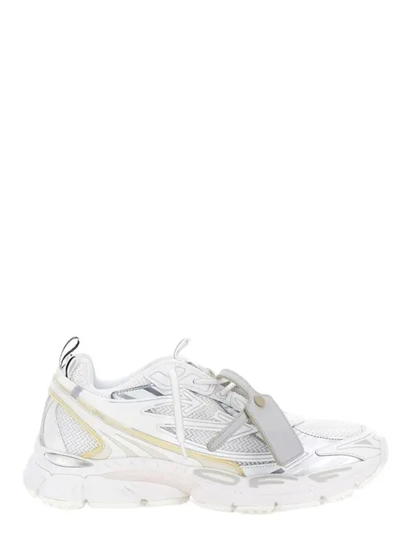 Off-White Bi Be Right Back Mesh Sneakers With A Notched Sole - White 1