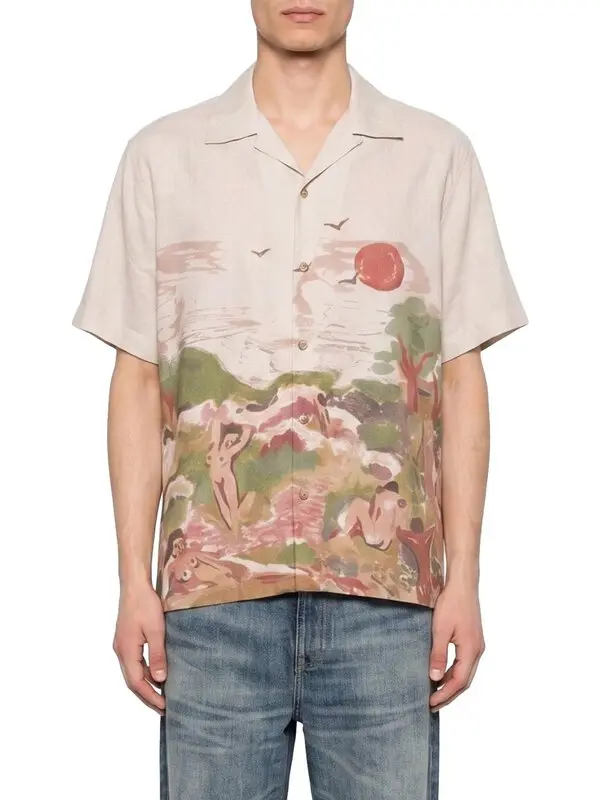 CARNE BOLLENTE Cotton And Linen Casual Shirt - Multicolor