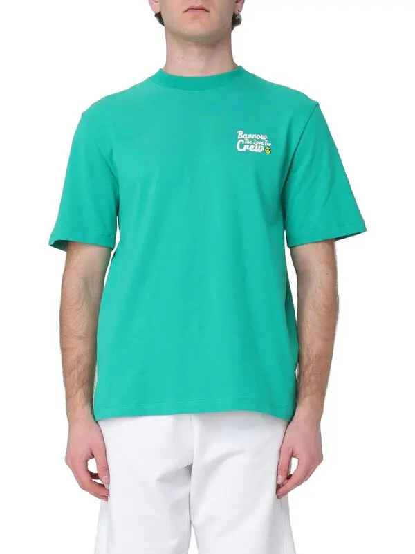 BARROW Printed Cotton T-shirt - Green